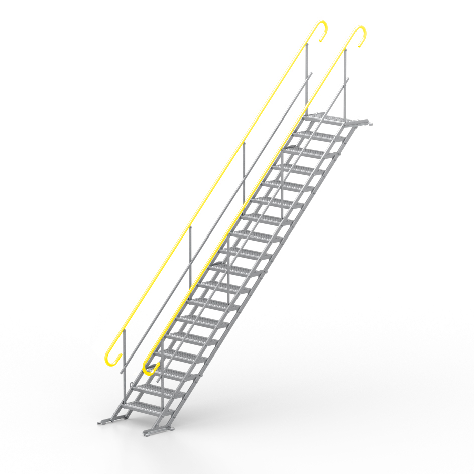 Escalier-passerelle Polyaxess® 18 marches | Site officiel Krömm